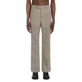 Valentino Glen Plaid Check Wool Trousers