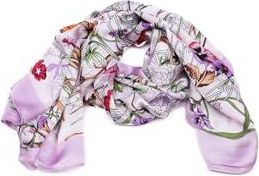 Queen Helena Écharpes à Motif pour Femme SC019 aubergine, Taille unique