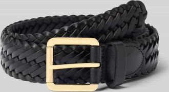 Lauren Ralph Lauren Lederg&uuml;rtel in Flechtoptik mit Dornschlie&szlig;e