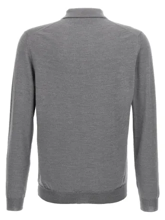 Zanone Virgin Wool Polo - Gray