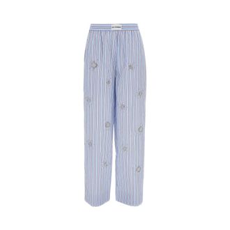 Des_Phemmes DES Phemmes, Femme, Pantalons, Bleu, Taille: 36 FR Wide Pantalons