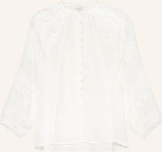 Mrs & Hugs Mrs & Hugs Bluse Mit Spitze weiss