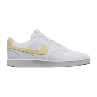 Nike Femme, Chaussures, Blanc, Taille: 40 1/2 EU Baskets &agrave; bout rond en tissu synth&eacute;tique