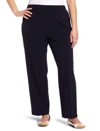 Briggs New York Damen &Uuml;bergr&ouml;&szlig;e, Anzughose, Durchschnittliche und Kurze L&auml;nge Klassische Hose, Marineblau, 18W