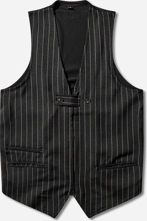 adidas Y-3 Sport Uniform Pinstripe Tailored Vest Black