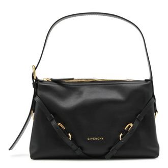 Givenchy Hobo Bags - Black Leather Voyou Shoulder Bag - Gr. unisize - in Schwarz - f&uuml;r Damen