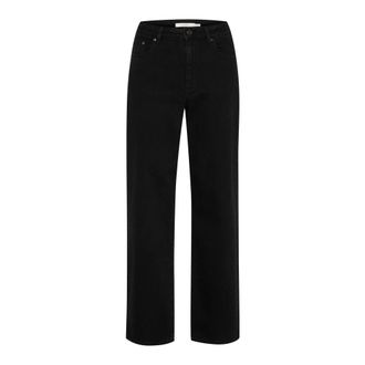 Gestuz Weite Dunkle Schwarze Jeans - - Jeans - Damen - Schwarzk - W28