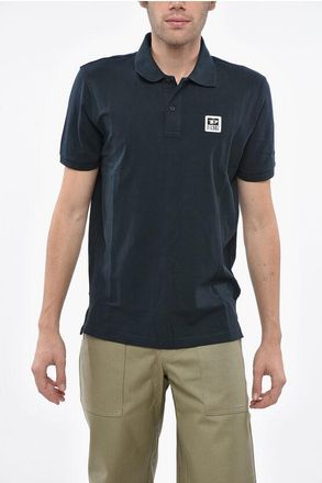 Diesel Hopsack Cotton-Blend Polo SMITH with Patch Logo size 3xl