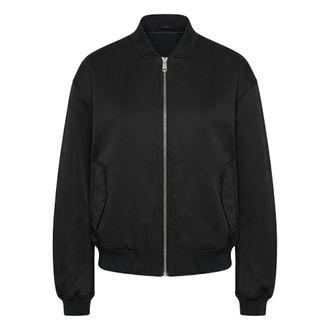 Calvin Klein Jeans Satin Bomber - - Jackets - Damen - Schwarzk - XS