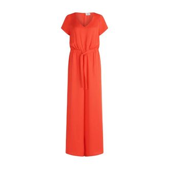 Vera Mont Tailored V-neck Jumpsuit - - Jumpsuits & Playsuits - Damen - Orange - L