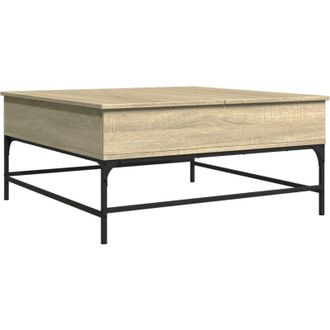 vidaXL Couchtisch Sonoma-Eiche 95x95x45 cm Holzwerkstoff und Metall - Vidaxl