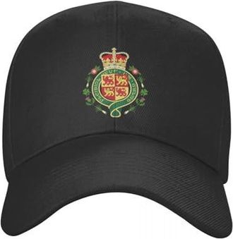 Generic Casquette de baseball classique unisexe avec badge royal du Pays de Galles Casquette de baseball adulte r&eacute;glable Chapeau de papa femme homme protectio