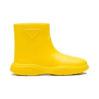 Prada Logo Gummistiefel - - Shoes - Damen - Gelb - 36 EU