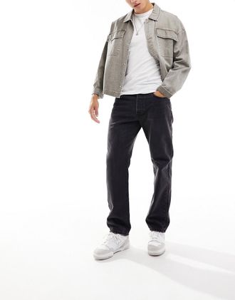 Only & Sons Edge - Jean droit - Noir d&eacute;lav&eacute;