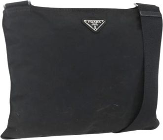 Prada Sac bandouli&egrave;re Vintage en nylon Pre-owned - Femme - Pre-owned - Noir - Taille: ONE Size