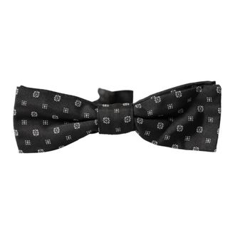 Dolce & Gabbana Seiden-Fantasy Verstellbare Hals-Papillon-Fliege - - Accessories - Herren - Grau - ONE SIZE