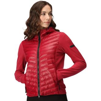 Regatta Damen Gepolsterter Hybrid-Jackenmantel Jacke, Rumba-Rot (Schwarz), 38