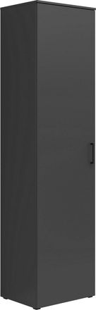 CARRYHOME Mehrzweckschrank, Graphit, Kunststoff, 4 Einlegeb&ouml;den + 1 Konstuktionsboden F&auml;cher, 50x195x40 cm, FSC MIX, stehend, Waschk&uuml;che, Mehrzweckschr&auml;nke