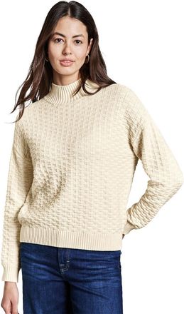 Street One Damen A303144 Strukturpullover, Soft Beige, 44 EU
