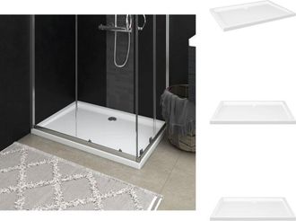 vidaXL Duschwannen - Living Duschtasse abs Rechteckig Wei&szlig; 80x110 cm - Wei&szlig;