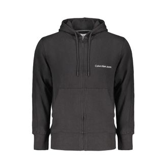 Calvin Klein Schwarzer Kapuzenpullover mit Rei&szlig;verschluss - - Sweatshirts & Hoodies - Herren - Schwarzk - XL