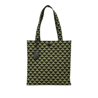 Prada Pre-owned Triangolo Symbole Tote - - Pre-owned - Damen - Gr&uuml;n - ONE SIZE