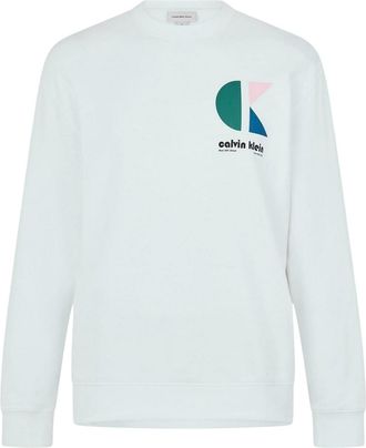 Calvin Klein Bauhaus Sweatshirt f&uuml;r Herren (Leuchtend Wei&szlig;)