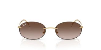 Ray-Ban 0RB3767 Gradient Brown Lens Sunglasses - Gold