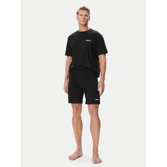 HUGO BOSS Pyjama Ron Short Set 50578605 Schwarz Regular Fit