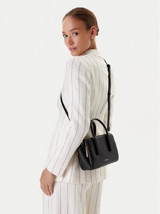 Calvin Klein Handtasche Carryall Micro Leather Tote LV04F3057G Schwarz