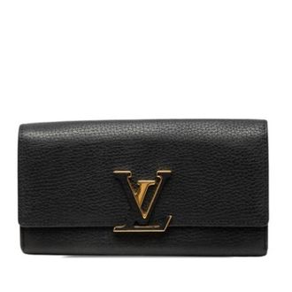 Louis Vuitton Portefeuille Capucines Taurillon Pre-owned - Femme - Pre-owned - Noir - Taille: ONE Size