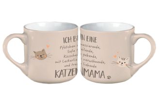dio Only for You Kaffeebecher Ich bin eine Katzenmama | Becher Kaffeetasse Kaffee Tasse Teetasse
