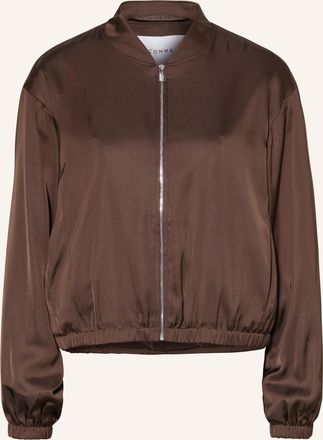 Comma Comma Satinblouson braun