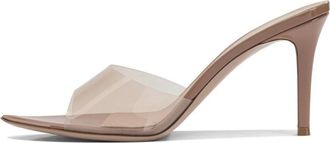 Gianvito Rossi Femme, Chaussures, Beige, Taille: 37 EU Mules Elle 85 mm