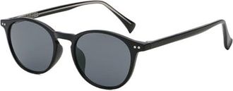 Generic Lunettes De Soleil R&eacute;tro Rondes For Hommes Et Femmes, Id&eacute;ales For Les Vacances En Plein Air, Le Shopping Ou Les Trajets Quotidiens.(Black)