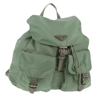Prada Pre-owned Vintage Rucksack - - Pre-owned - Damen - Gr&uuml;n - ONE SIZE