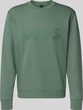 HUGO BOSS Regular Fit Sweatshirt aus Baumwoll-Mix Modell SALBO