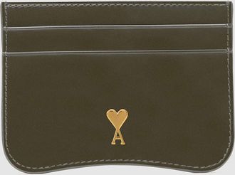 Ami Porte Cartes Paris Kaki Fonc&eacute;