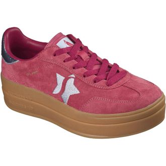 Skechers Academy Hi Elevated Essence Leder Damen Rot/Blau Sneaker