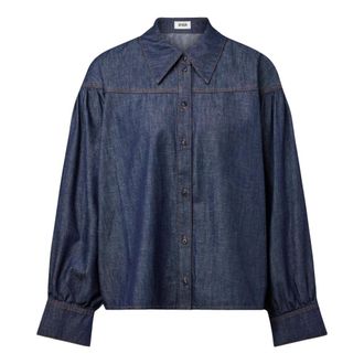 Drykorn Damen, Blusen & Hemden, Blau, LGr&ouml;&szlig;e