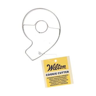 Wilton Cookie Cutter Number 9: Keksausstecher Edelstahl, Ausstecher Set f&uuml;r Keks, Pl&auml;tzchen: Ausstechformen Zahlen und Buchstaben - - 7,5 cm