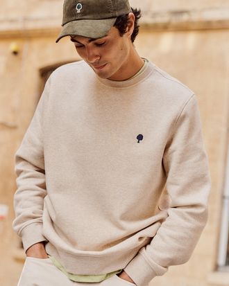 Faguo Sweat col rond beige chin&eacute;