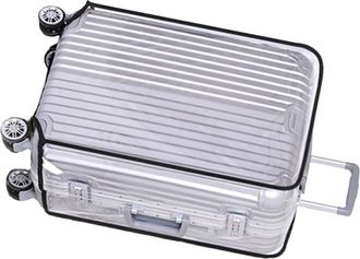 SOLUSTRE Transparente Kofferh&uuml;lle 28 Zoll Gep&auml;ckschutz mit Selbstklebendem Klebeband Schutz vor Schmutz und Kratzern Abnehmbare Trolley Schutzh&uuml;lle f&uuml;r Reisen