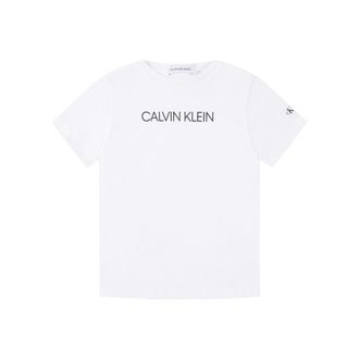 Calvin Klein Jeans T-Shirt Institutional SS IB0IB00347 Wei&szlig; Regular Fit