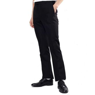 Celine Mens Black Wool Flared Pants