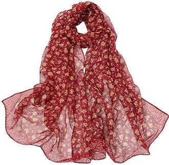 Generic ÉCharpe Chaude Femme Echarpe Hiver Longue Douce à Imprimé Floral Pour ChâLe Foulard Basiques Classique