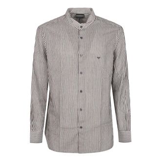 Emporio Armani Stilvolles Langarmshirt - - Shirts - Herren - Beige - M