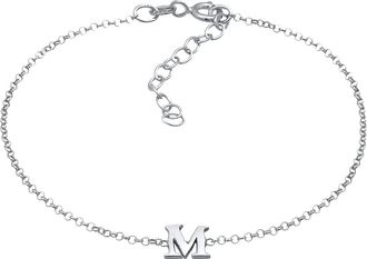 Elli Armband Damen Anhänger Buchstabe M Basic in 925 Sterling Silber