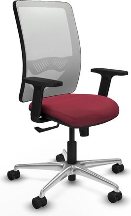 Piqueras y Crespo B&uuml;rostuhl aus Netzgewebe mit 2D-Armlehnen, h&ouml;henverstellbare Lendenwirbelst&uuml;tze, ausgestattet mit 3 Positionen und Schneideschaum, mit Rollen von 65 m