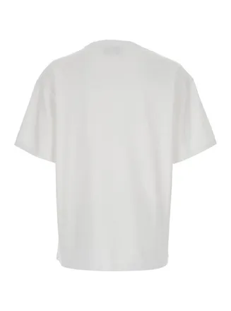 Icon Denim Los Angeles Mens White Crewneck T-Shirt With Logo Cotton T-Shirts And Polos